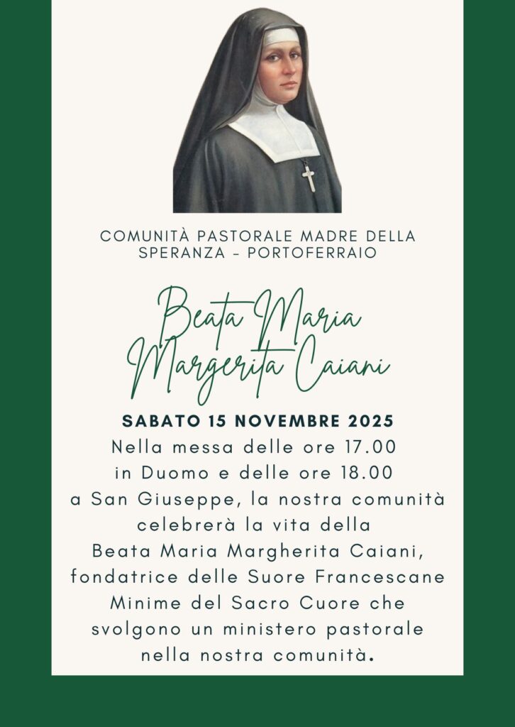 Portoferraio: Festa per la Beata Margherita Caiani - Diocesi Massa ...